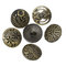 Ancient bronze&amp;Ancient Silver Metal Jeans Shirt Button Retro Engraved Patterns Material Zinc Alloy